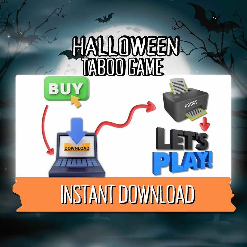 HALLOWEEN FORBIDDEN WORDS GAMES PRINTABLE – The Game Room