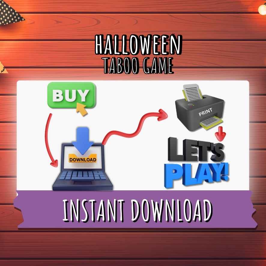 HALLOWEEN CHARADES GAME CARDS – The Game Room