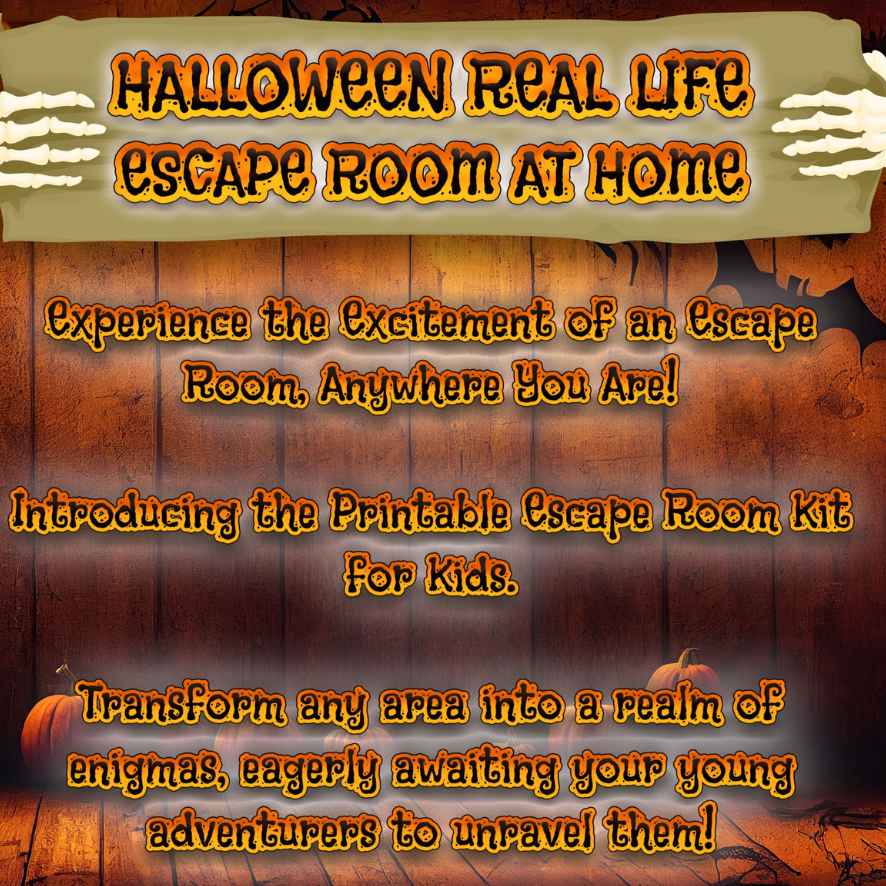 KIDS HALLOWEEN ESCAPE ROOM AT HOME – The Game Room