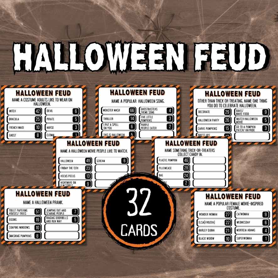 HALLOWEEN FRIENDLY FEUD GAME – The Game Room