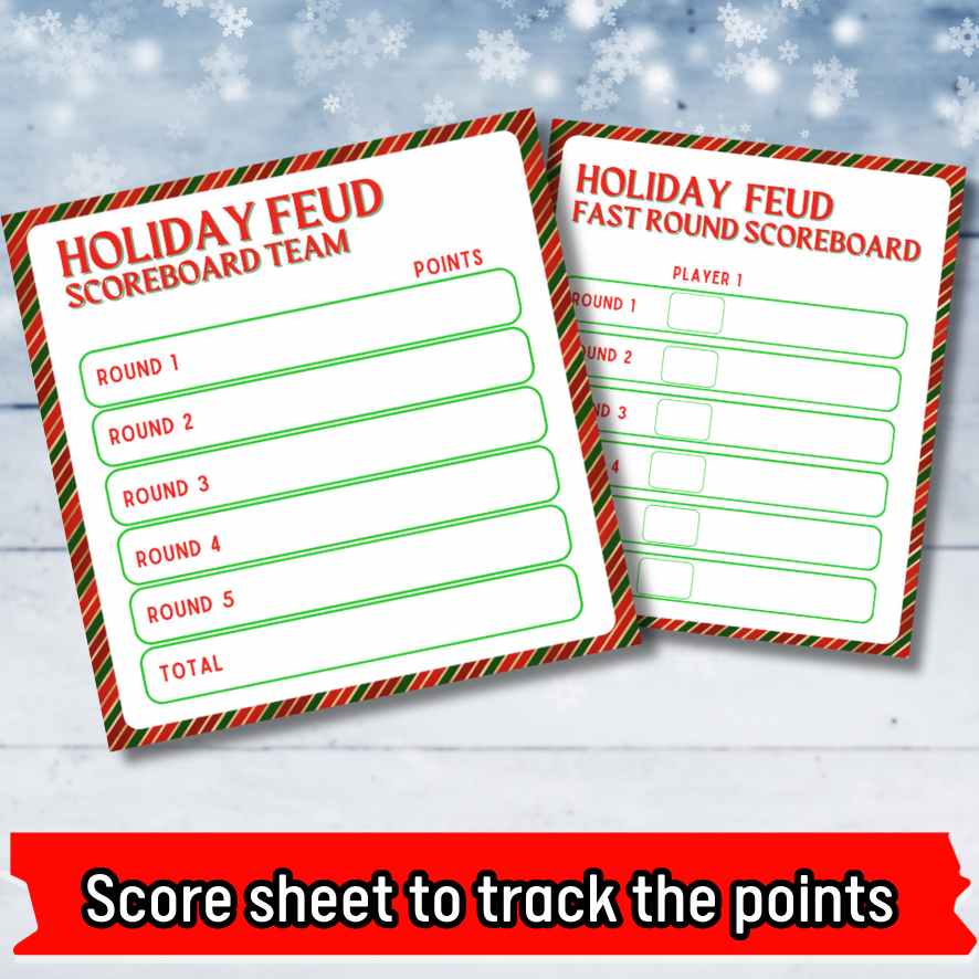 CHRISTMAS HOLIDAY GAMES – The Game Room