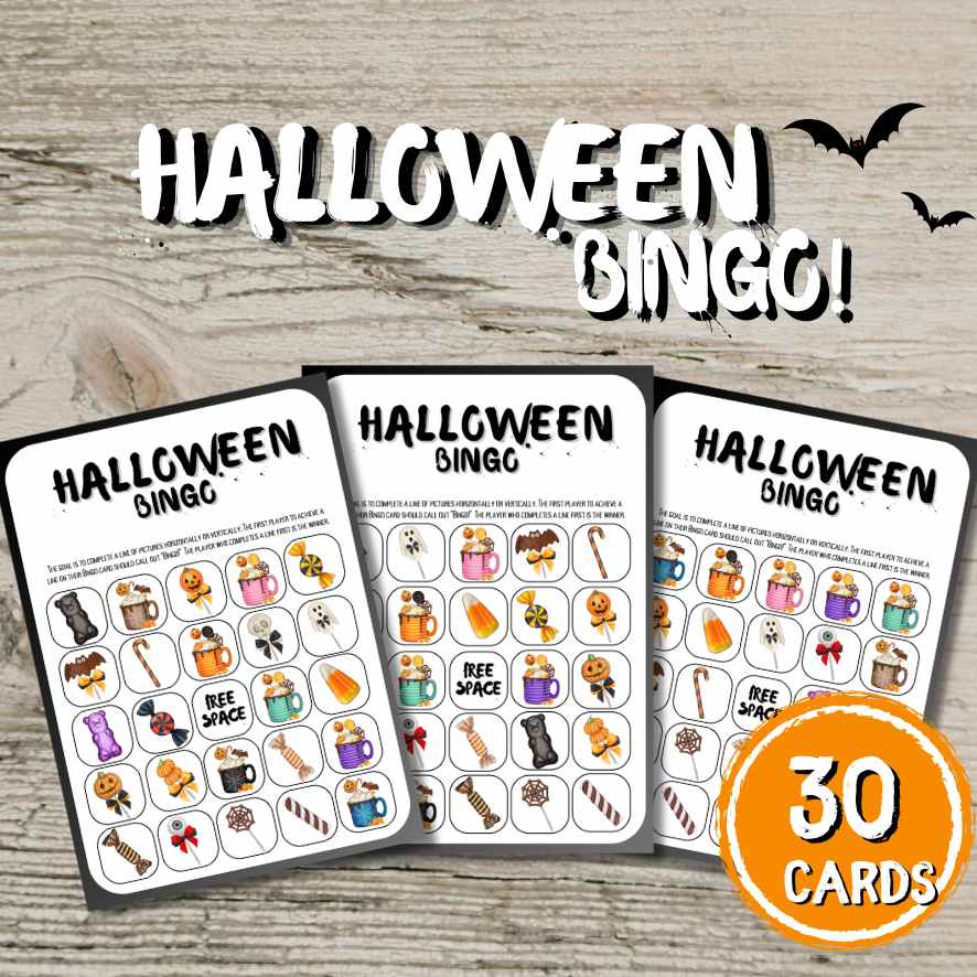HALLOWEEN BINGO GAME PRINTABLE – The Game Room