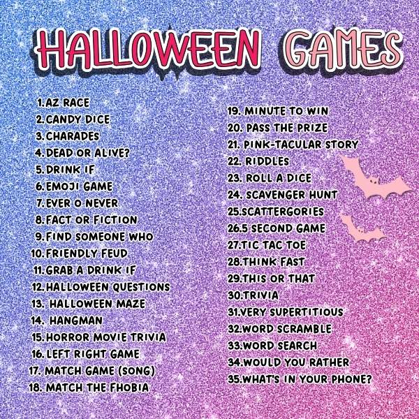 Halloween Pink Party Games – The Game Room