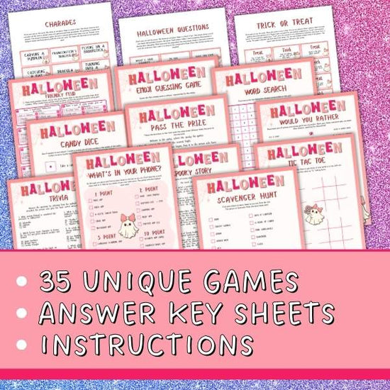 Halloween Pink Party Games – The Game Room