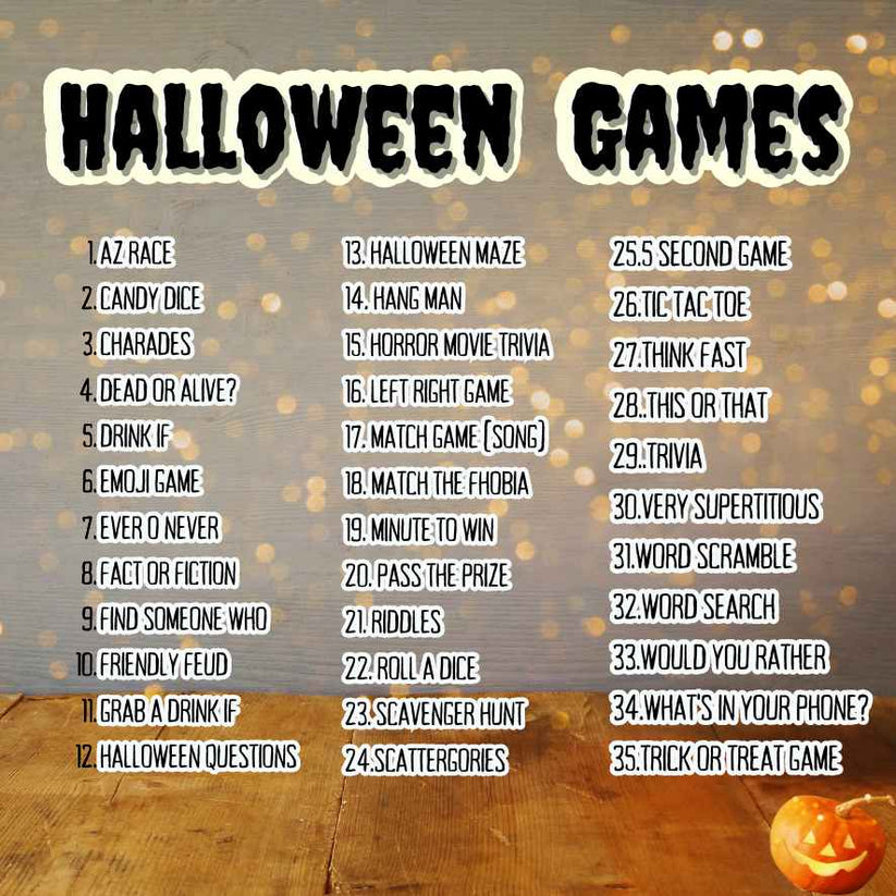 35 HALLOWEEN GAMES BUNDLE – The Game Room
