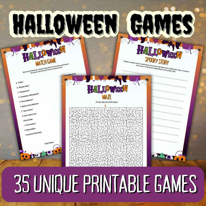 35 HALLOWEEN GAMES BUNDLE – The Game Room