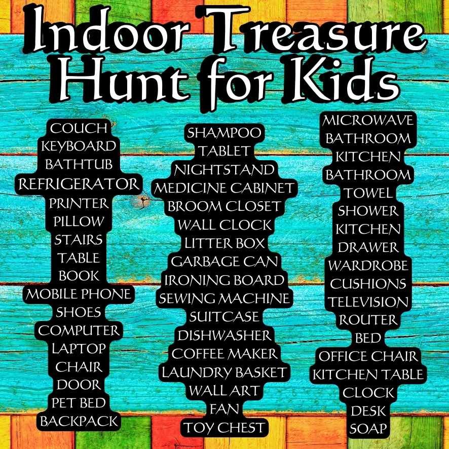 INDOOR SCAVENGER HUNT FOR KIDS – The Game Room