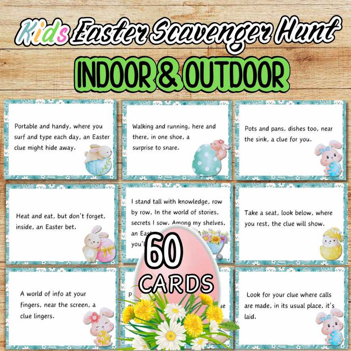 EASTER SCAVENGER HUNT FOR KIDS PRINTABLE – The Game Room