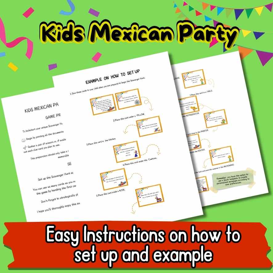 KIDS MEXICAN PARTY SCAVENGER HUNT – The Game Room