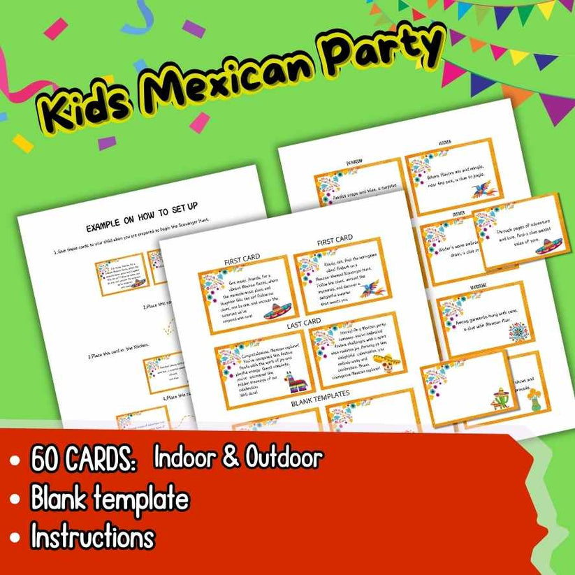 KIDS MEXICAN PARTY SCAVENGER HUNT – The Game Room
