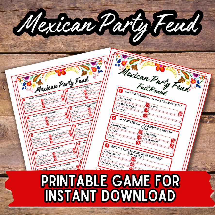 MEXICAN CINCO DE MAYO FAMILY FEUD – The Game Room