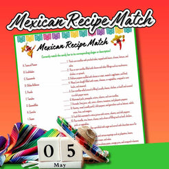 MEXICAN MATCH GAME PRINTABLE – The Game Room