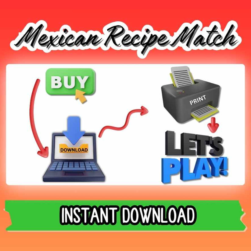 MEXICAN MATCH GAME PRINTABLE – The Game Room