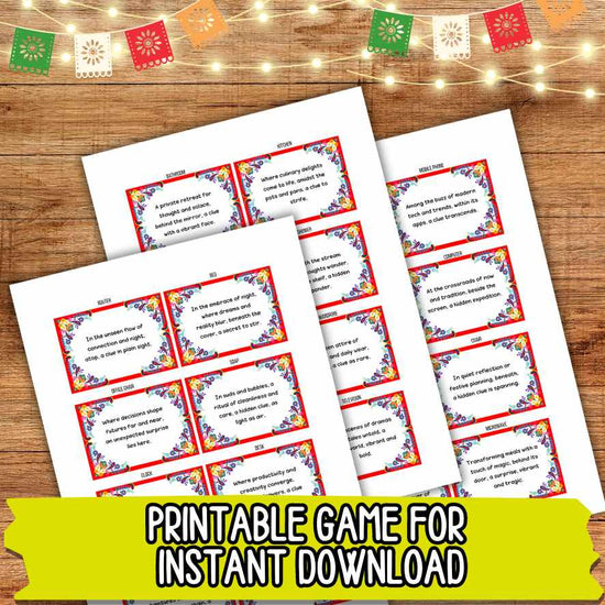MEXICAN PARTY SCAVENGER HUNT FOR TEENS & ADULTS – The Game Room