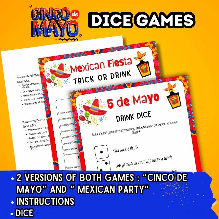 MEXICAN PARTY DRINK GAMES – The Game Room