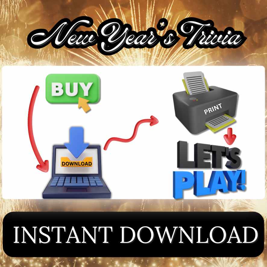 New Year’s Trivia Game | Printable Fun for Parties & Family Gatherings ...