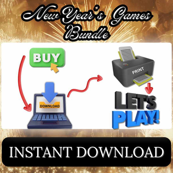 New Year’s Games Bundle | 30 Printable Party Games for All Ages – The ...