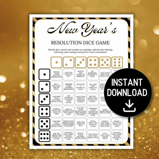 NEW YEAR'S RESOLUTION DICE GAME – The Game Room
