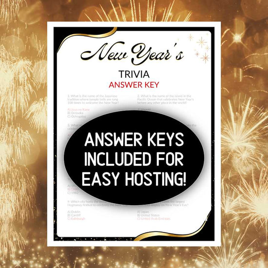 New Year’s Trivia Game | Printable Fun for Parties & Family Gatherings ...