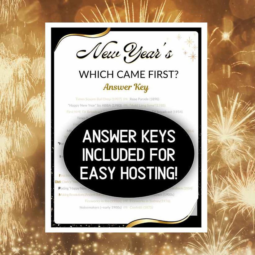 NEW YEARS WHICH CAME FIRST GAME – The Game Room