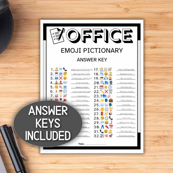 OFFICE EMOJI PICTIONARY GAME – The Game Room