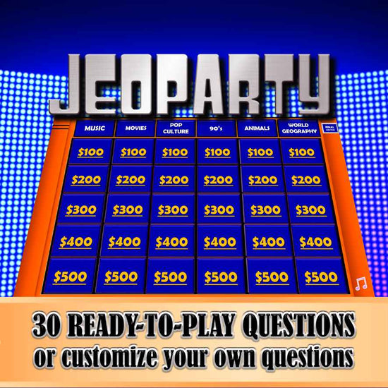 JEOPARDY POWERPOINT GAME - POWERPOINT GAMES – The Game Room