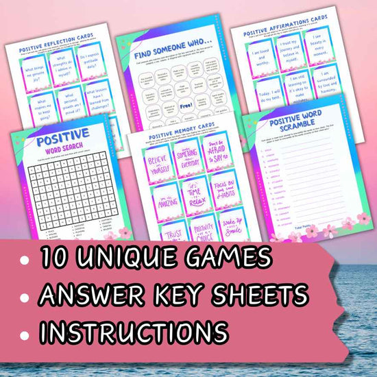 POSITIVE MIND ACTIVITY PACK – The Game Room