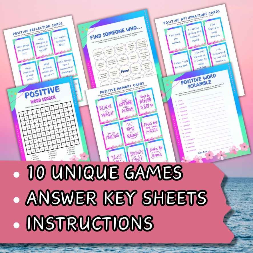 POSITIVE MIND ACTIVITY PACK – The Game Room