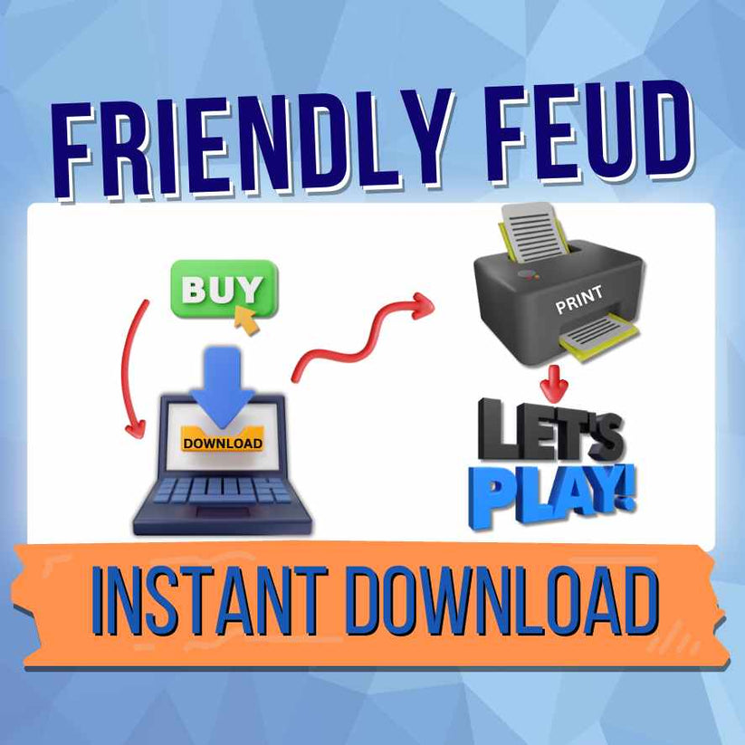 FAMILY Friendly FEUD Printable Game – Perfect for Family Game Night ...