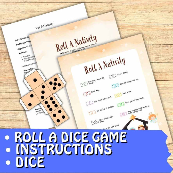 ROLL A NATIVITY CHRISTMAS DICE GAME – The Game Room