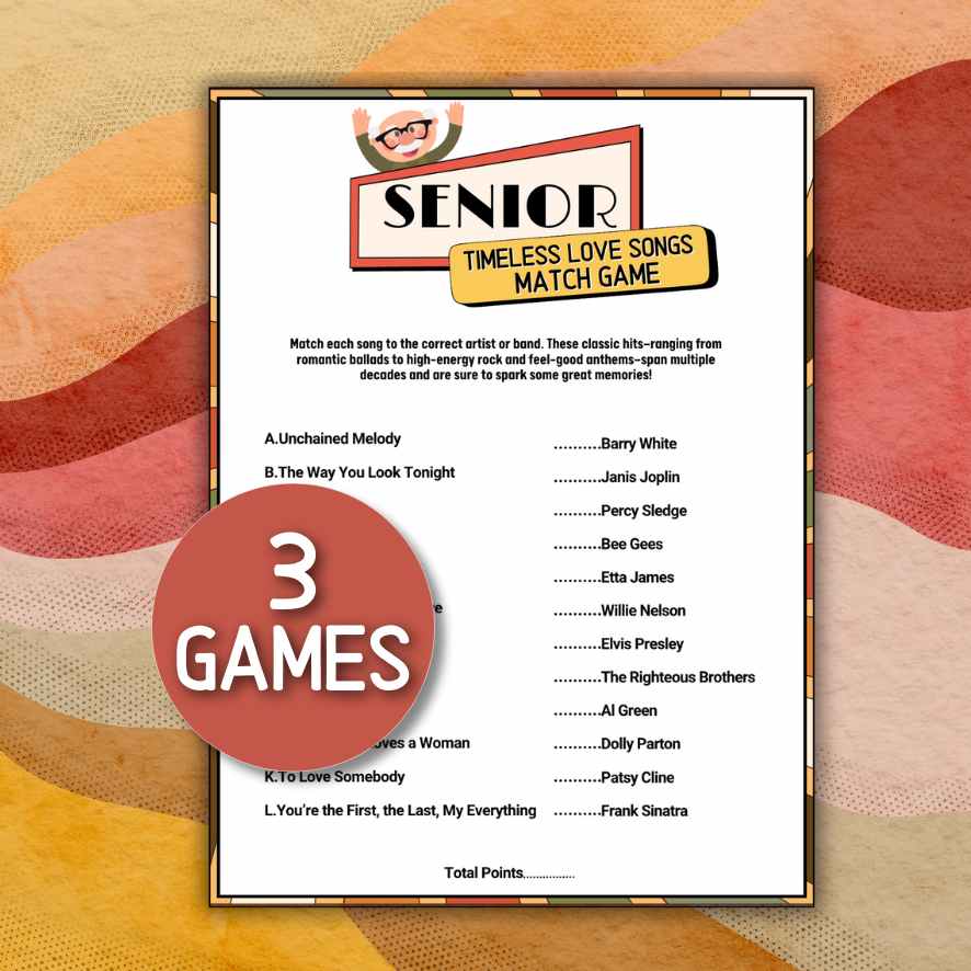 SENIOR CITIZEN GAMES – The Game Room