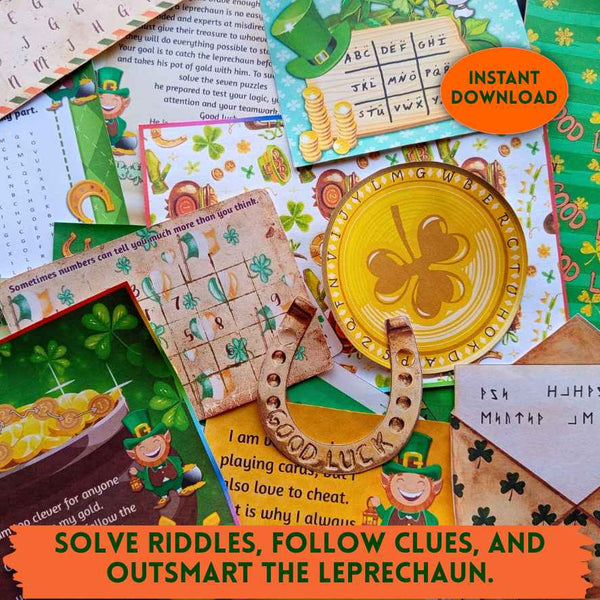 SAINT PATRICK'S DAY ESCAPE ROOM - PRINT AND PLAY – The Game Room