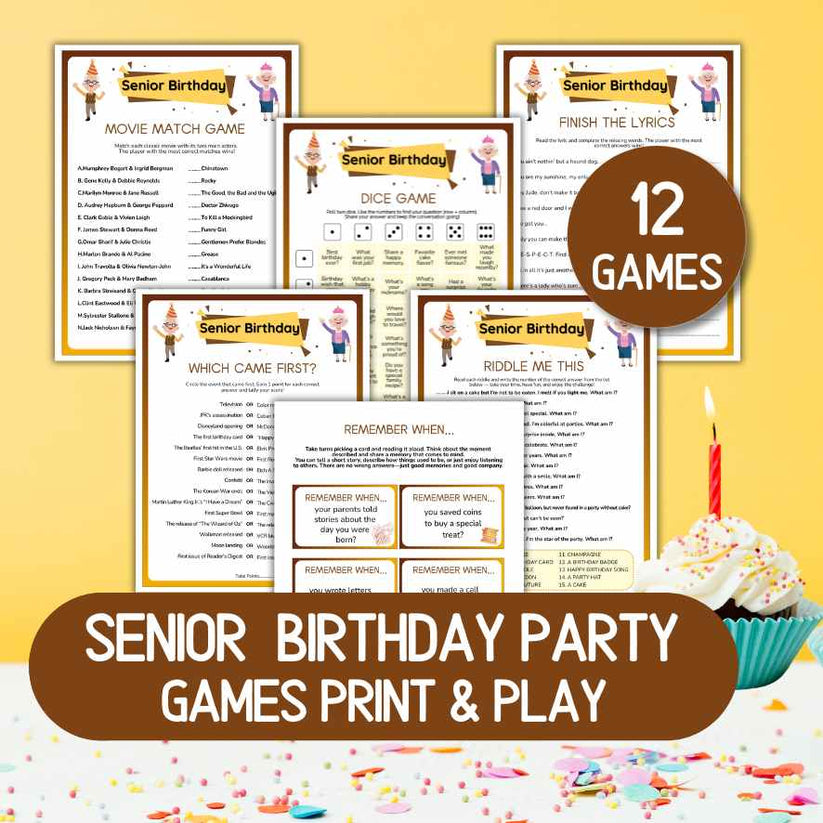 BIRTHDAY PARTY GAMES FOR SENIORS – The Game Room