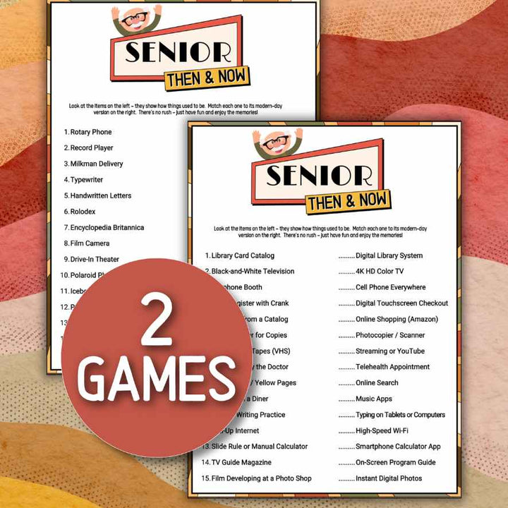 SENIOR CITIZEN GAMES – The Game Room