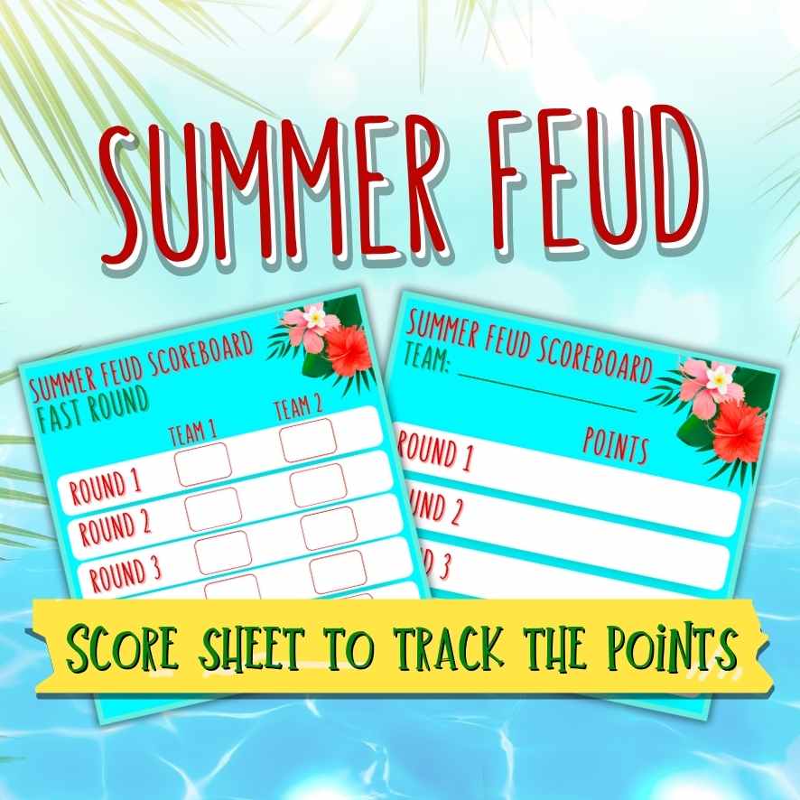 SUMMER FAMILY FEUD PRINTABLE GAME – The Game Room