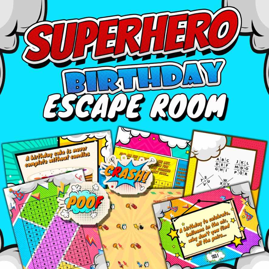 ESCAPE ROOM BIRTHDAY SUPERHERO - A REAL EXPERIENCE – The Game Room