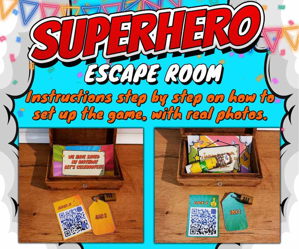 ESCAPE ROOM BIRTHDAY SUPERHERO - A REAL EXPERIENCE – The Game Room