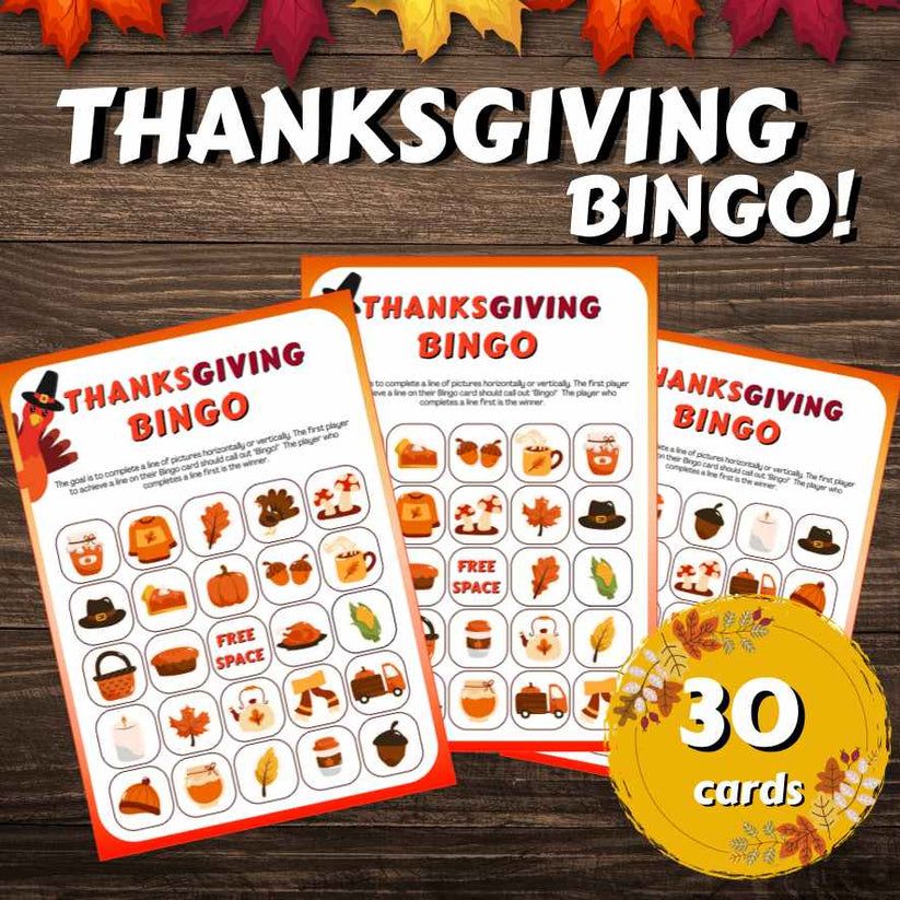 THANKSGIVING BINGO GAMES – The Game Room