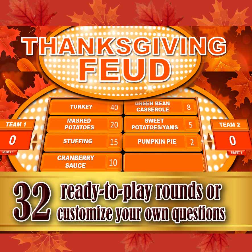 THANKSGIVING FAMILY FRIENDLY FEUD – The Game Room