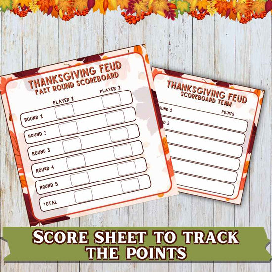 THANKSGIVING FAMILY FEUD GAME – The Game Room