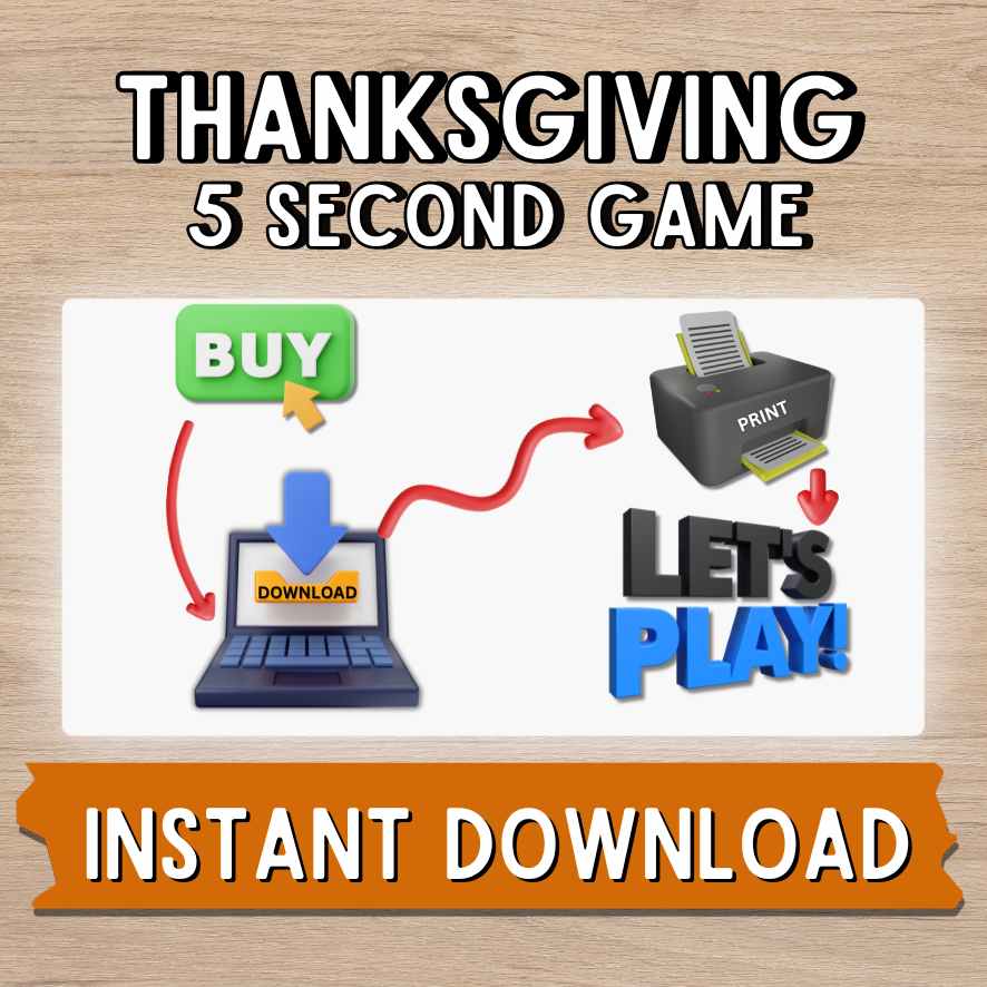 THANKSGIVING 5 SECOND GAME – The Game Room