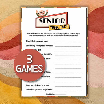 SENIOR CITIZEN GAMES – The Game Room