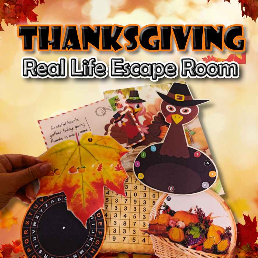 Thanksgiving Escape Room Kit – DIY Family Fun Game for Thanksgiving at ...