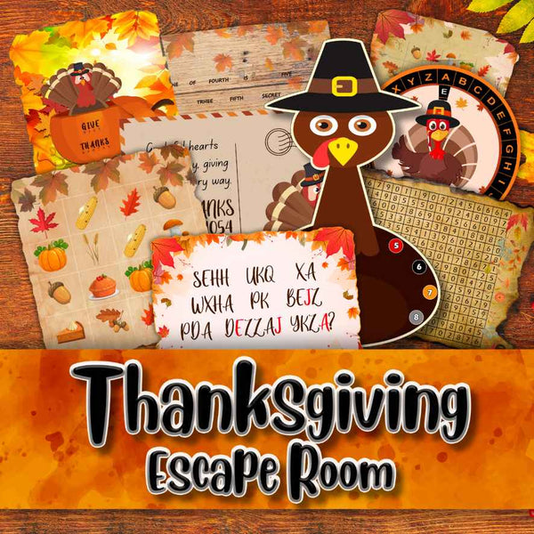 Thanksgiving Escape Room for Adults – Print & Play Fun – The Game Room