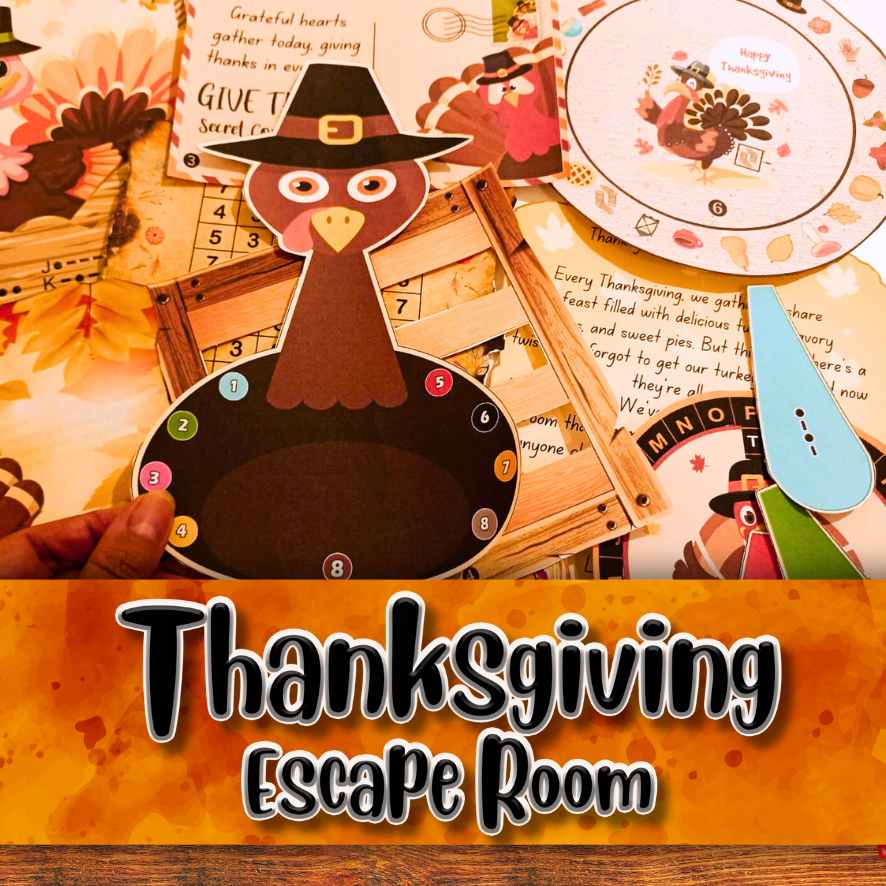 Thanksgiving Escape Room for Adults – Print & Play Fun – The Game Room