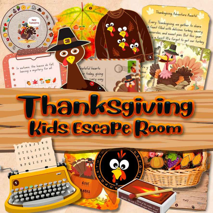 Kids Thanksgiving Escape Room fun games for kids – The Game Room