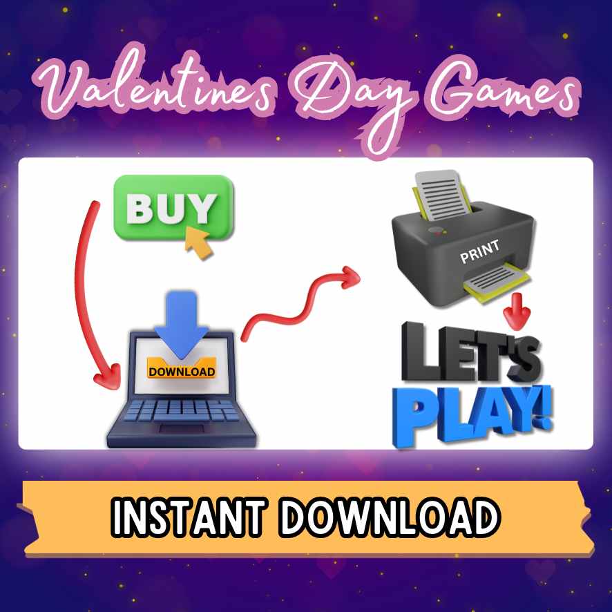 VALENTINES GAMES BUNDLE PRINTABLE – The Game Room