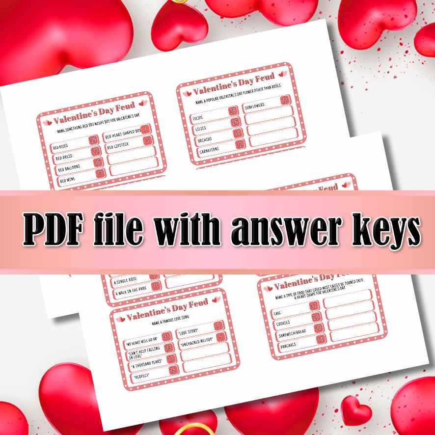 VALENTINES DAY TRIVIA FAMILY FRIENDLY FEUD – The Game Room