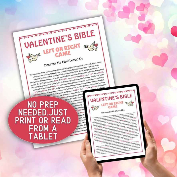 LEFT RIGHT VALENTINES CHRISTIAN GAME – The Game Room