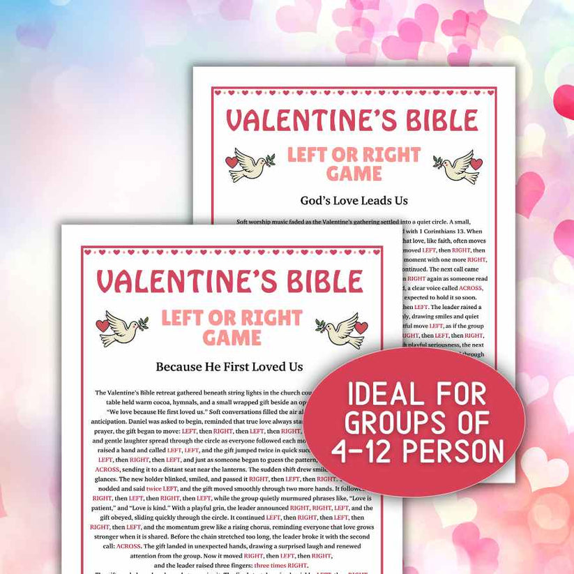 LEFT RIGHT VALENTINES CHRISTIAN GAME – The Game Room
